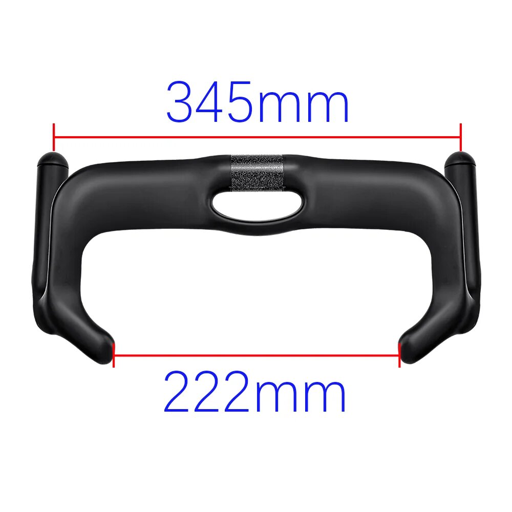 BALUGOE Руль из углеродного волокна для велоспорта 345mm