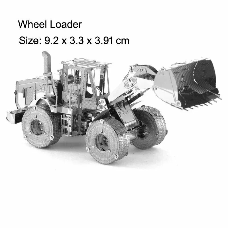 3D Металлическая модель Wheel Loader, Серый, GCC01-4