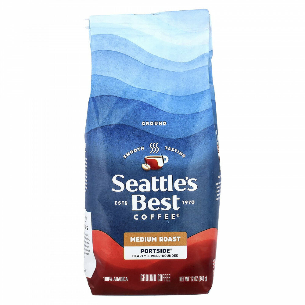 Seattle's Best Coffee, Portside®, молотый кофе, средней обжарки, 340 г (12 унций)