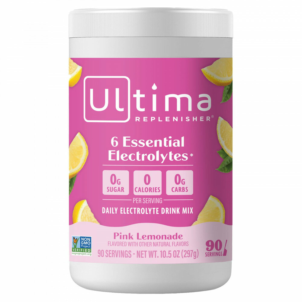 Ultima Replenisher, Смесь электролитов, розовый лимонад, 270 г (9,5 унции)