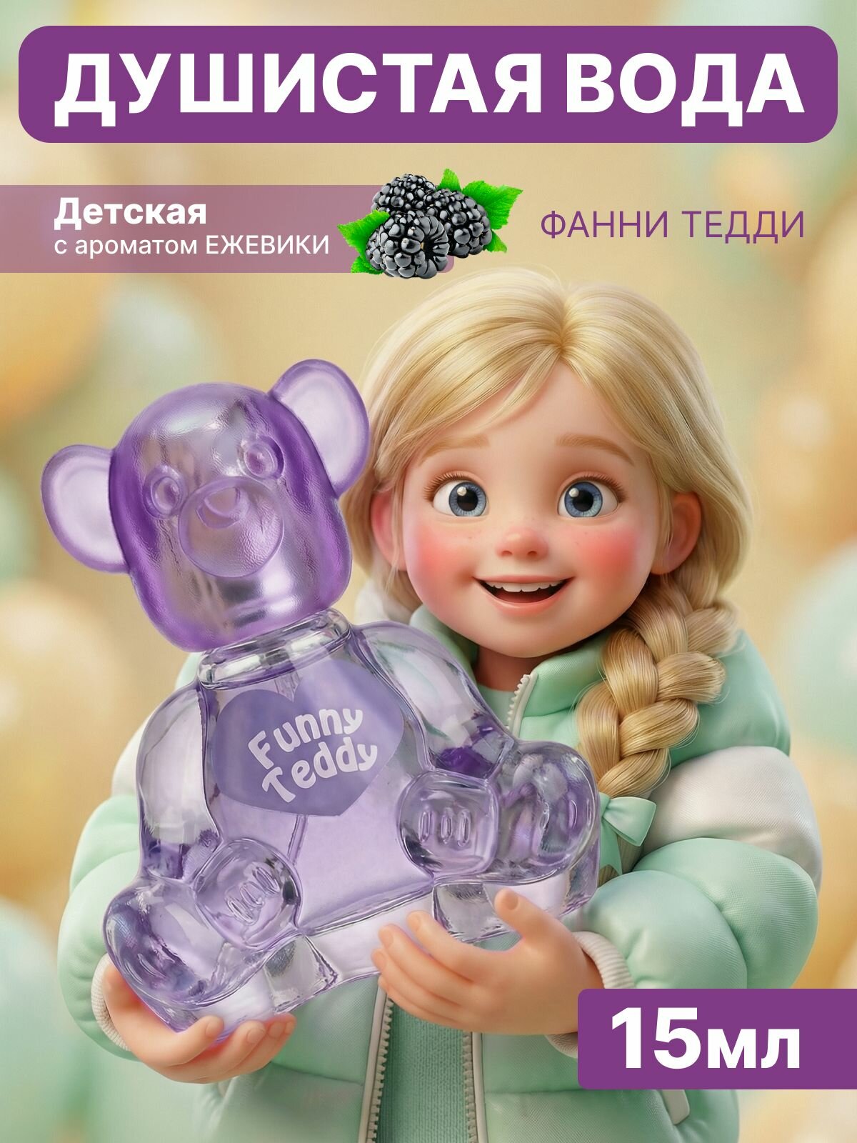 Духи детские Funny Teddy 15 мл. парфюм для детей