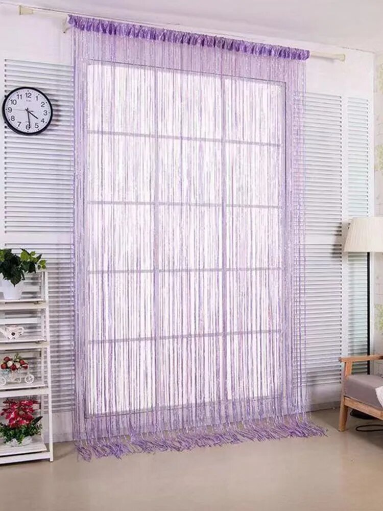 Занавеска на дверь из бусин 100x200 см фиолетовый