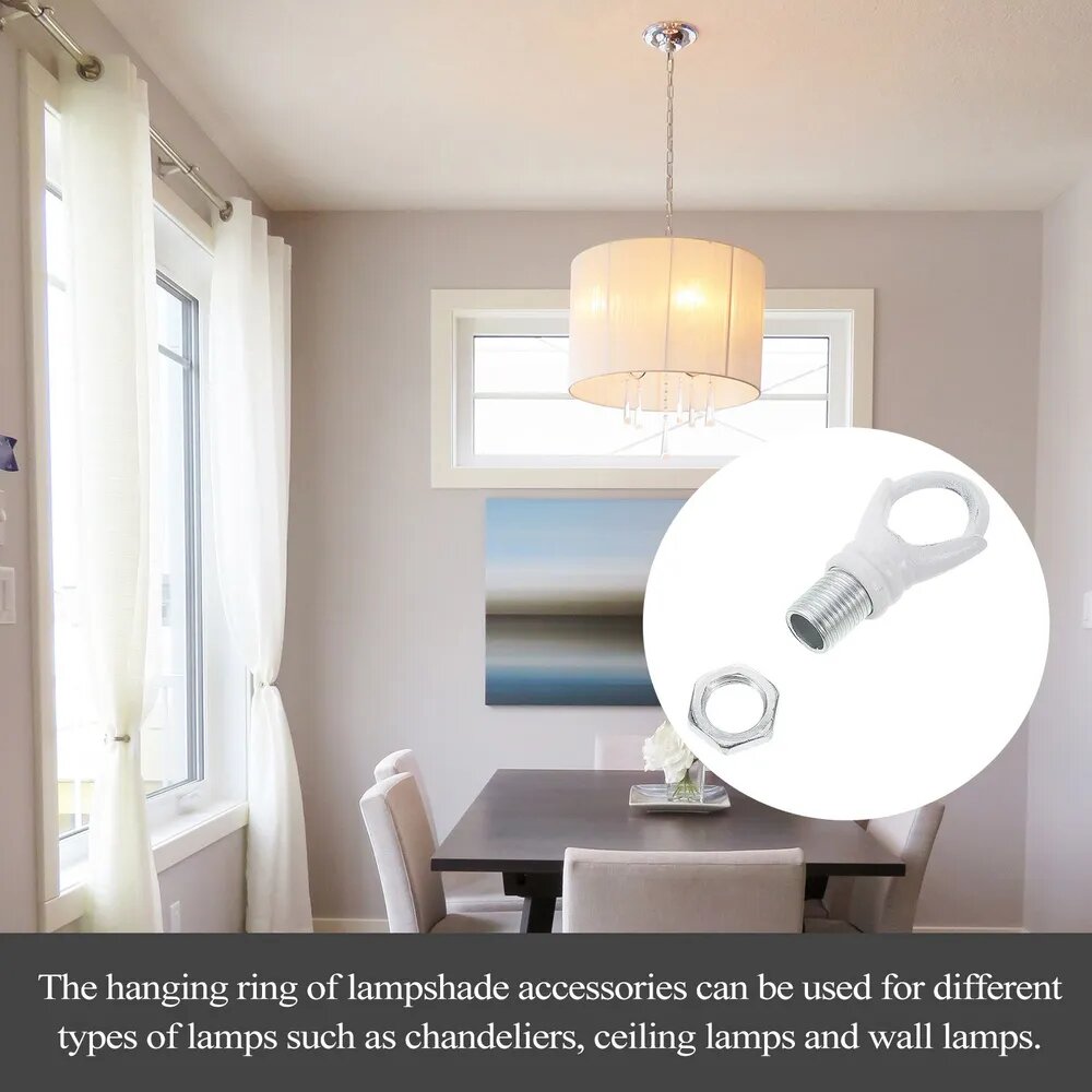 Металлическое крепёжное кольцо для абажура с резьбой, для потолочного светильника