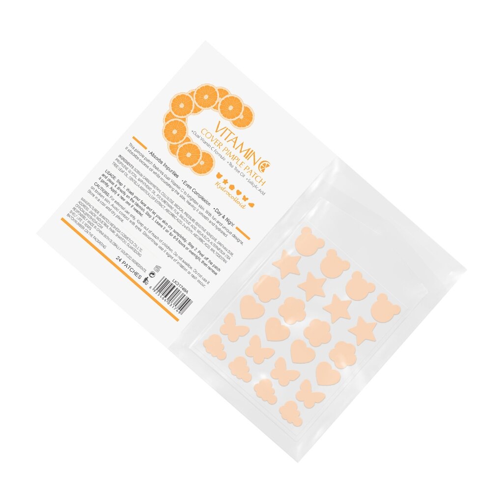 Гидроколлоидные Наклейки От Прыщей Для Чувствительной Кожи 24ШТ Пластыри От Прыщей