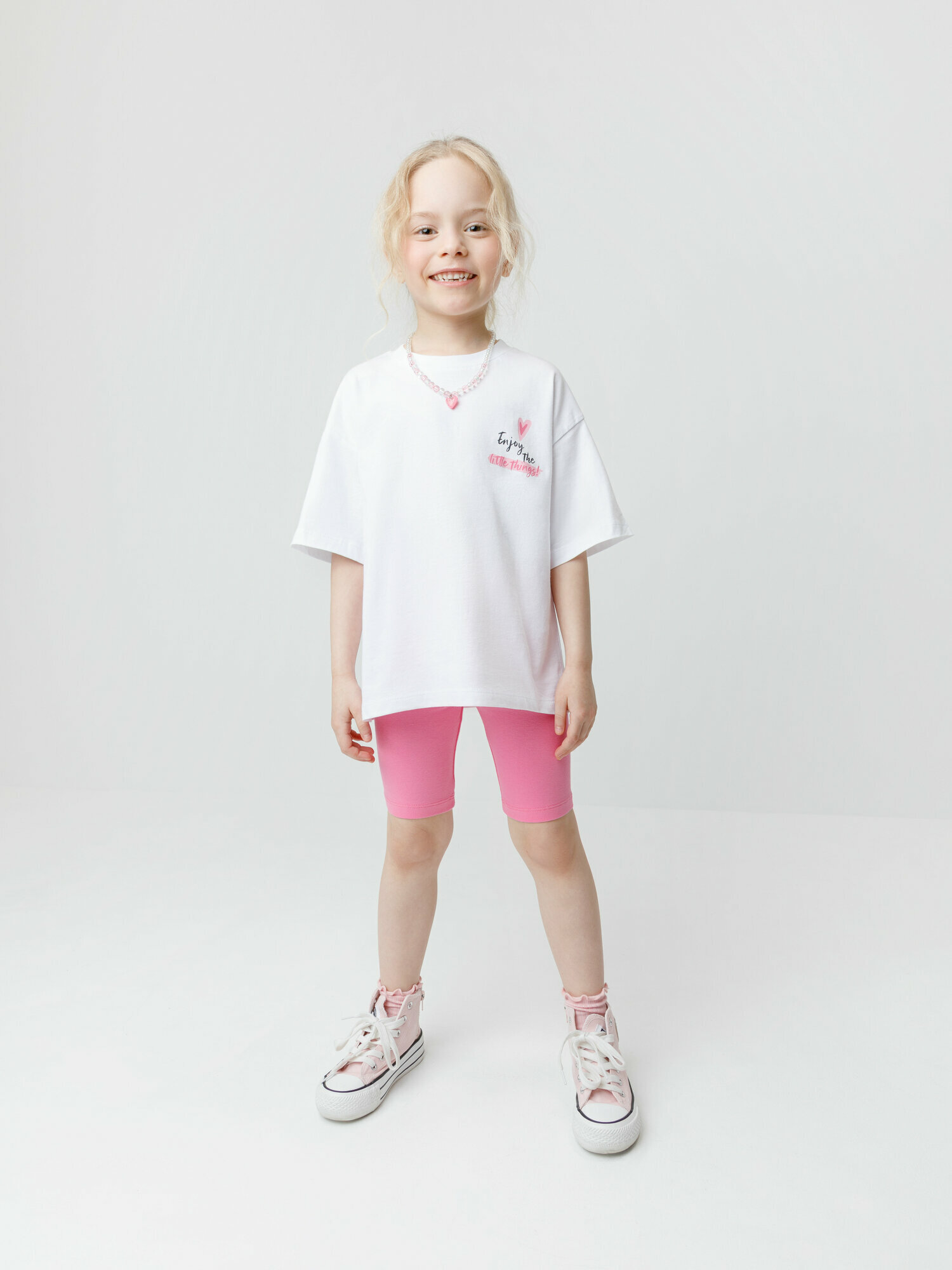 Футболка оверсайз с принтом для девочки