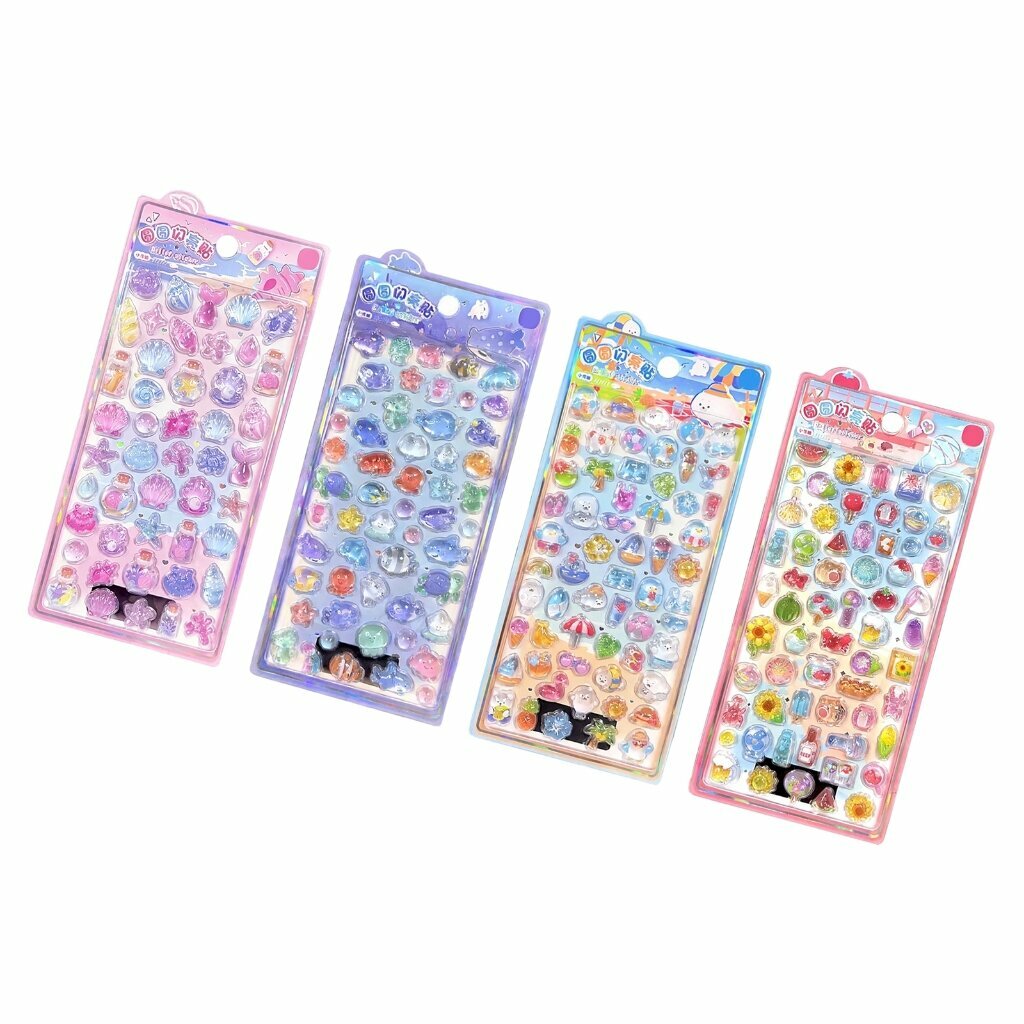 Более Пухлые Листы Наклеек Очаровательная Маленькая 3D Наклейка для Детей и взрослых Крошечная Наклейка для Чехла для телефона, Ноутбука, Скрапбукинга