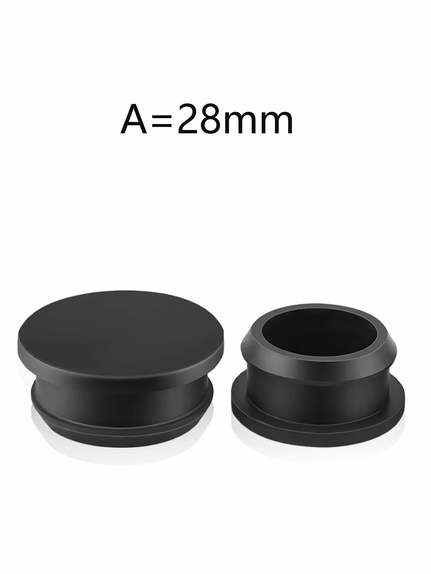2 шт, Заглушка с защелкиваемым отверстием из силиконовой резины 28 мм