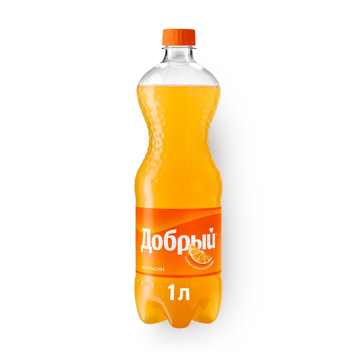 Напиток Добрый "Апельсин", газированный, 1 л, пластиковая бутылка