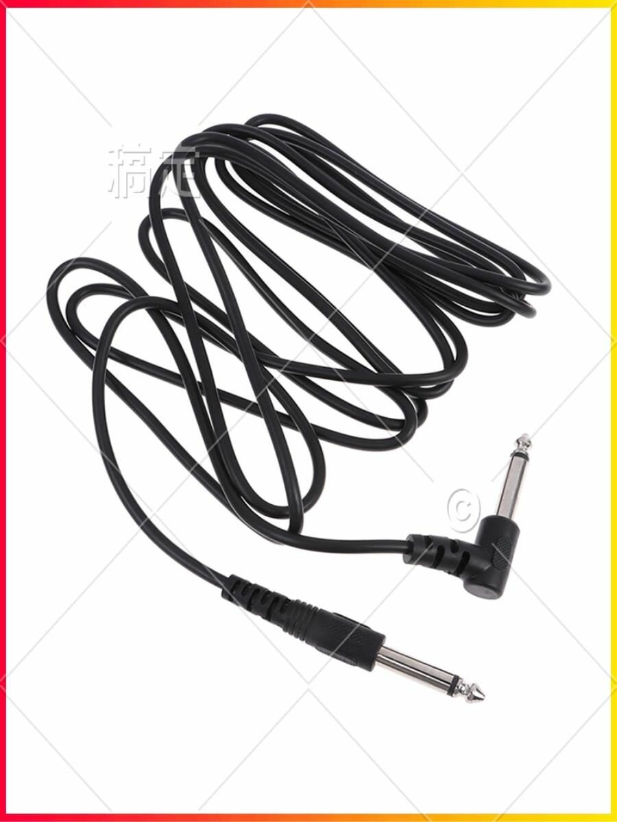Кабель Усилителя Гитары Длиной 3 Метра, Предназначен Для Электрогитары, Прочный И Удобный В Использовании.