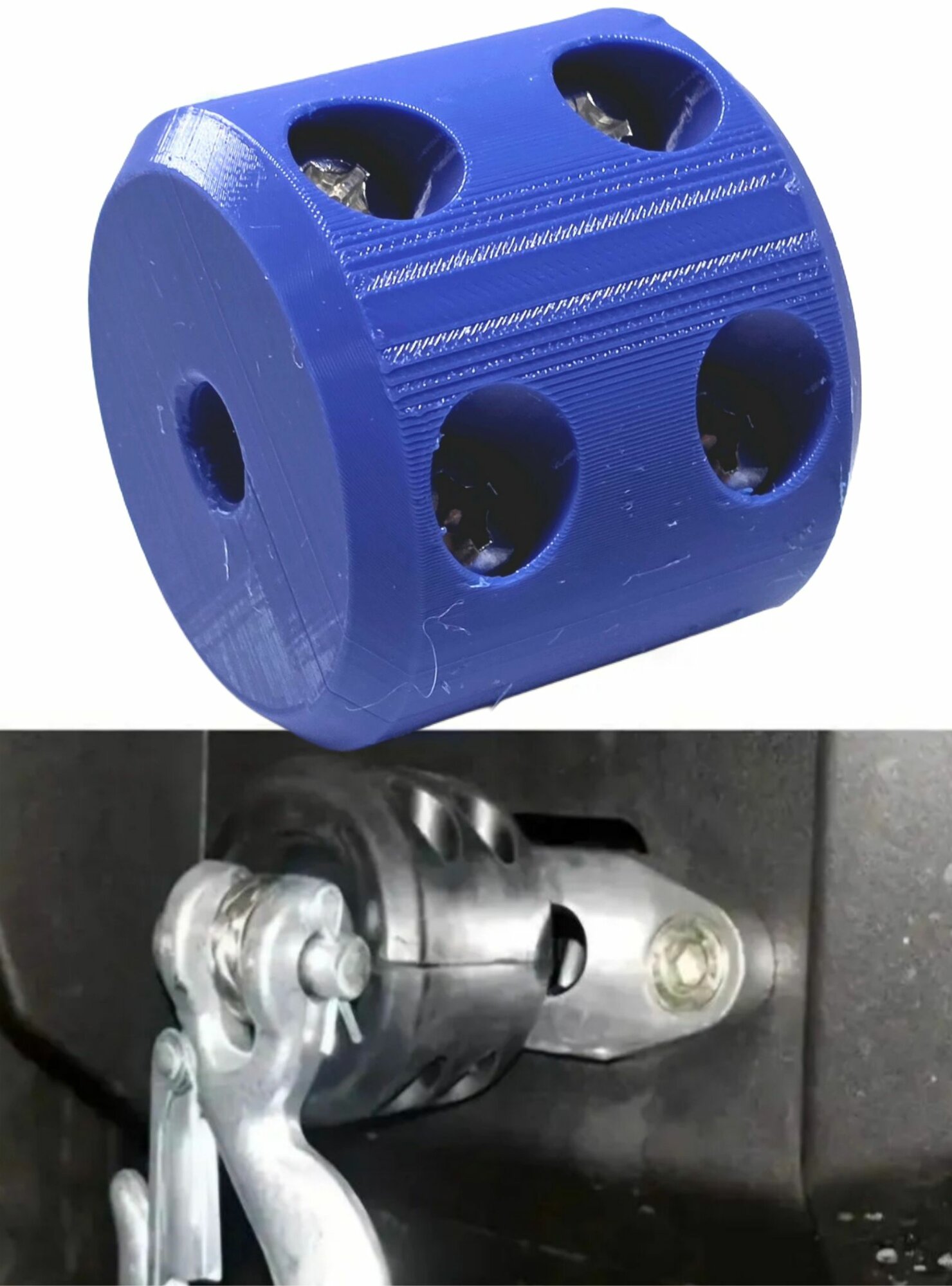 Отбойник троса для лебёдки синий