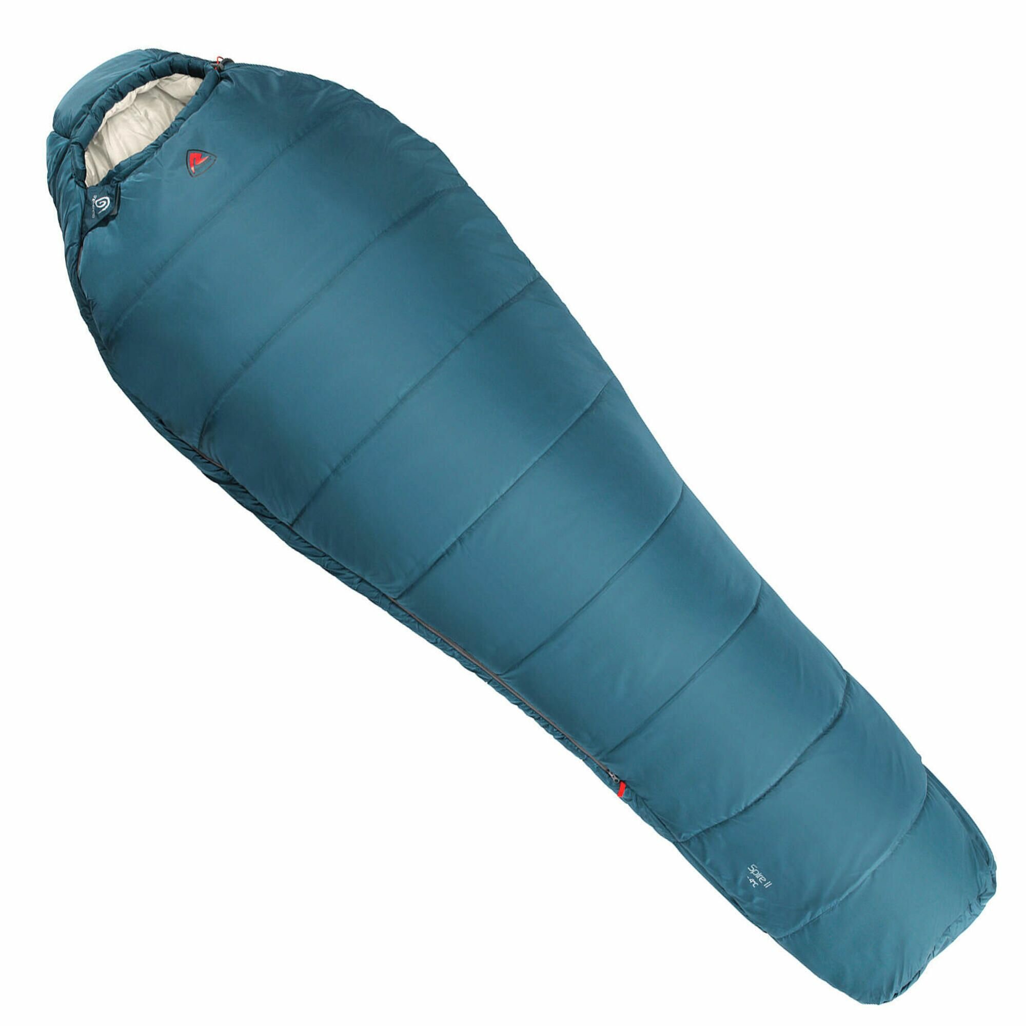 Спальный мешок для походов Robens Spire II (-21 C) левая молния, Decathlon, Цвет: Синий, Размер: 220 см
