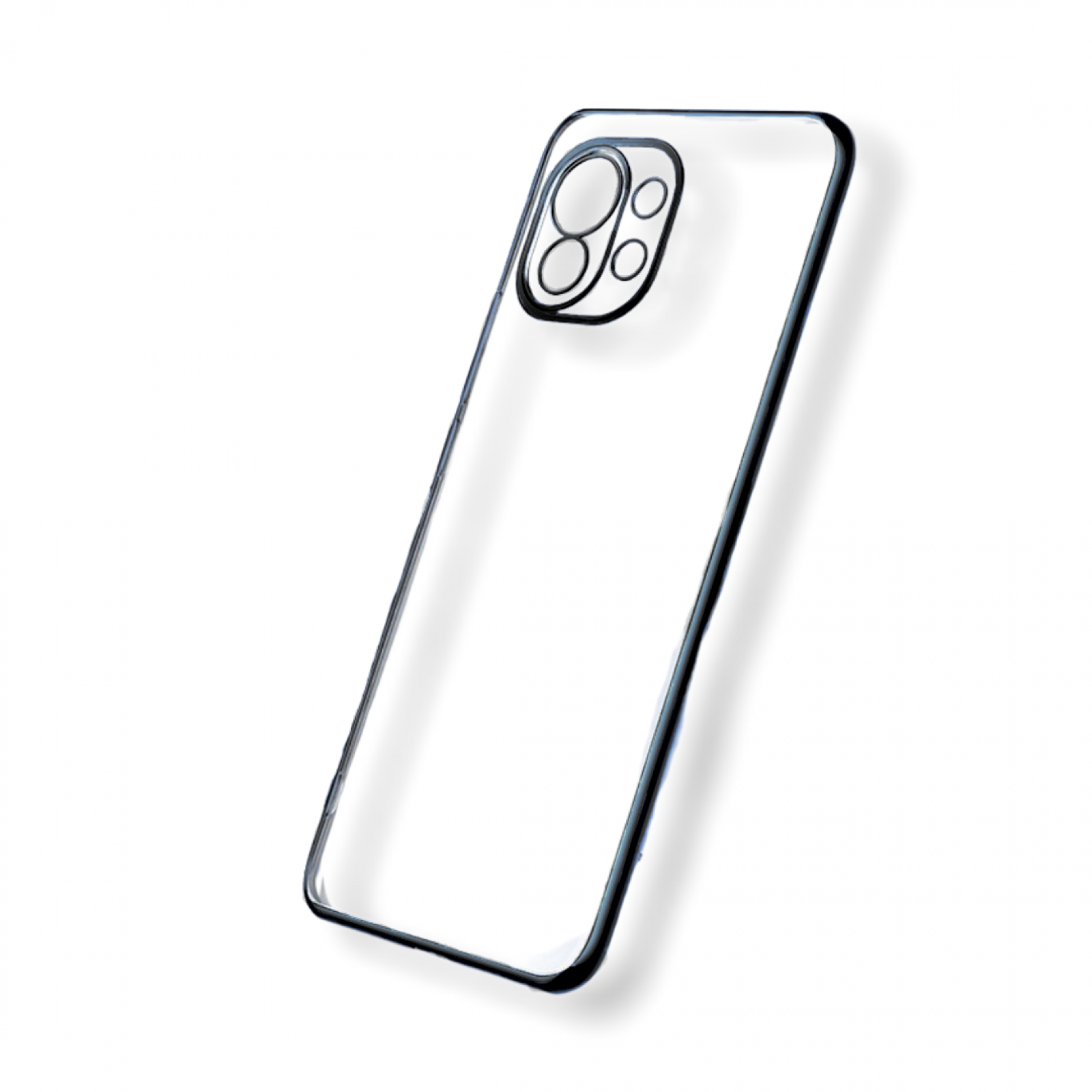 Чехол-панель-накладка MyPads для Xiaomi Mi 11 тонкая прозрачная с цветными гранями