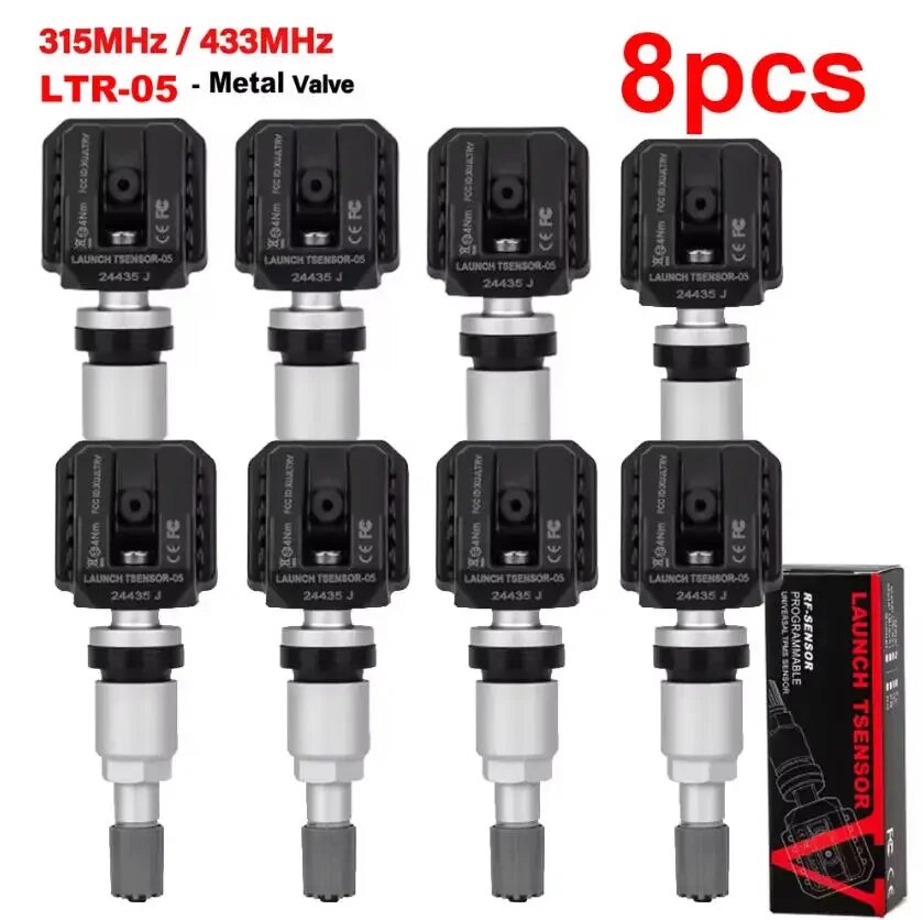 LAUNCH X431 RF-датчик 315 МГц и 433 МГц 2 в 1 Датчик TPMS Инструмент для ремонта 8pcs ltr05n metal