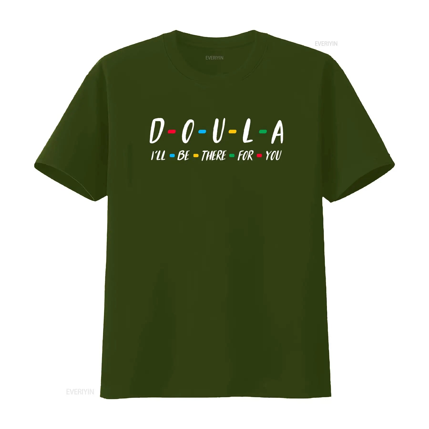 Мужская футболка EWERIYIN D-O-V-I-L-A ArmyGreen 4XL