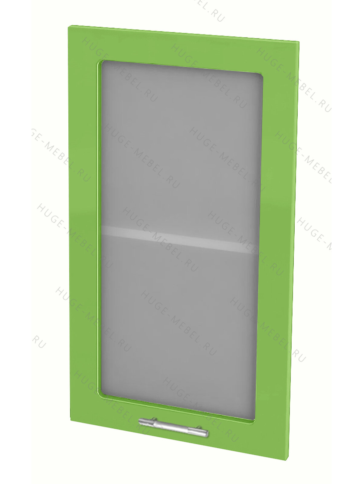 Кухонный фасад Ф-97 олива глянец (Ксения) Huge Mebel. Ширина 404 Высота 712. Кухонные фасады