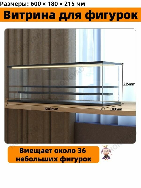 Витрина для коллекций из акрила с защитой от пыли для слепых коробок и игрушек