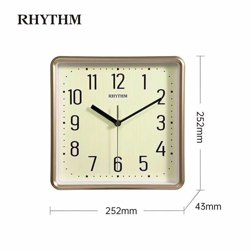 Rhythm Настенные часы, 25.2 см х 25.2 см