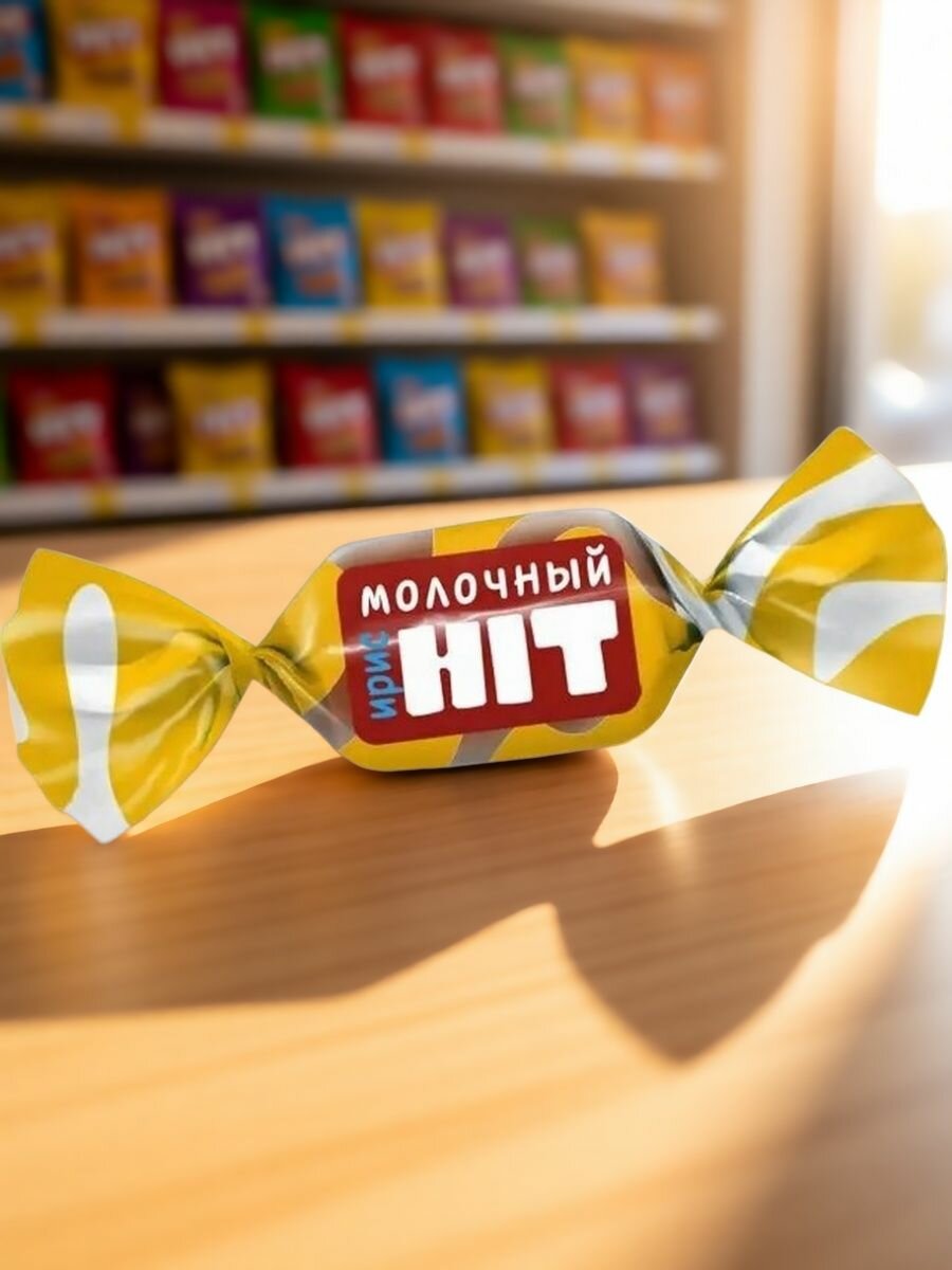 Ирис "Молочный HIT" классический мягкий сливочный ирис , 500 гр — фото 1