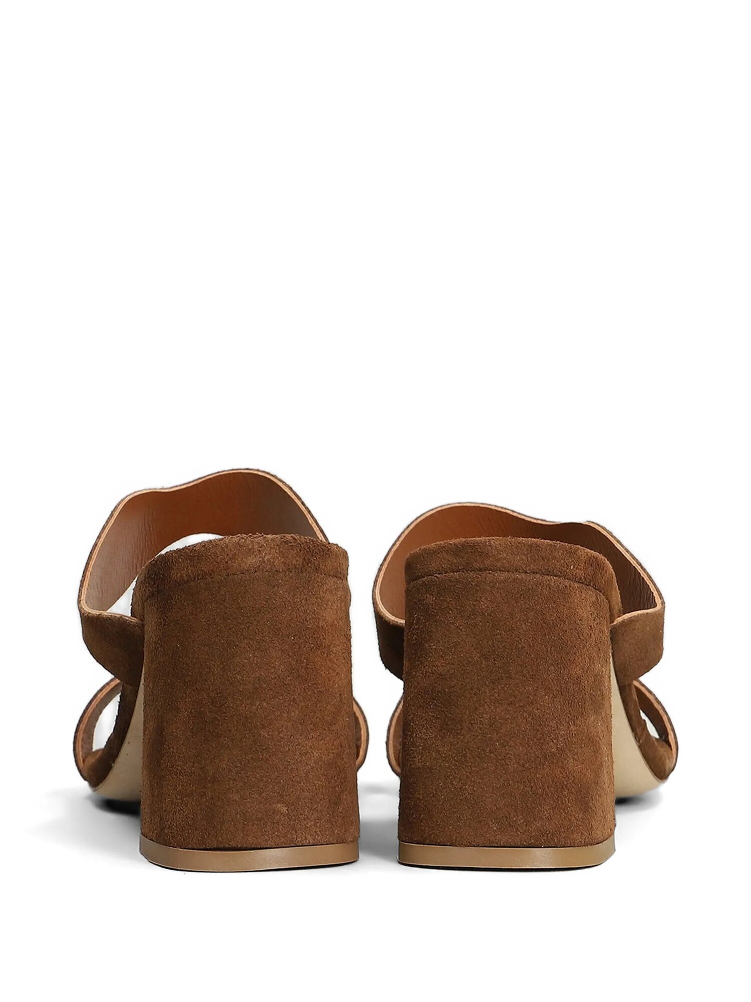 Мюли L'Arianna Suede double-strap mules, размер 39, brown — фото 1