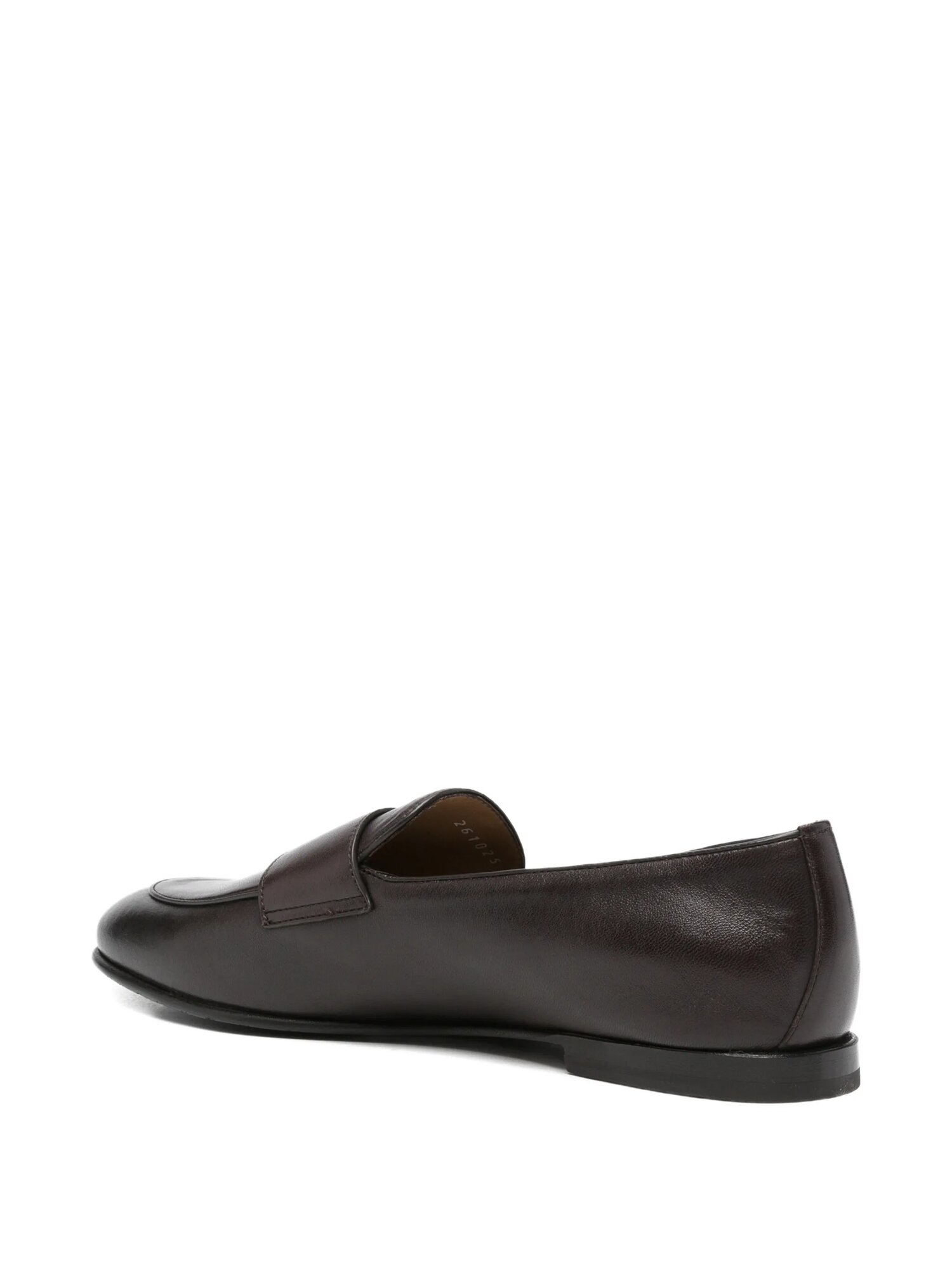 Лоферы Neil Barrett Double-buckle leather loafers, размер 8.5, brown — фото 1