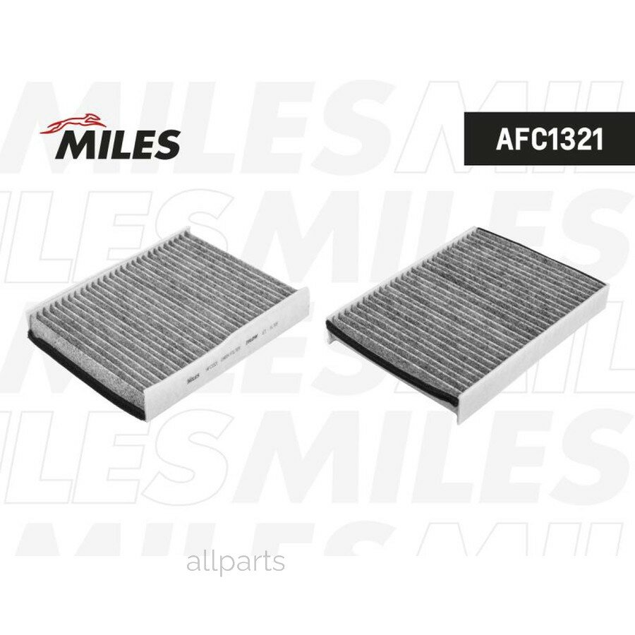 MILES AFC1321 Фильтр салона FORD FOCUS/KUGA/C-MAX/VOLVO V40 10- угольный