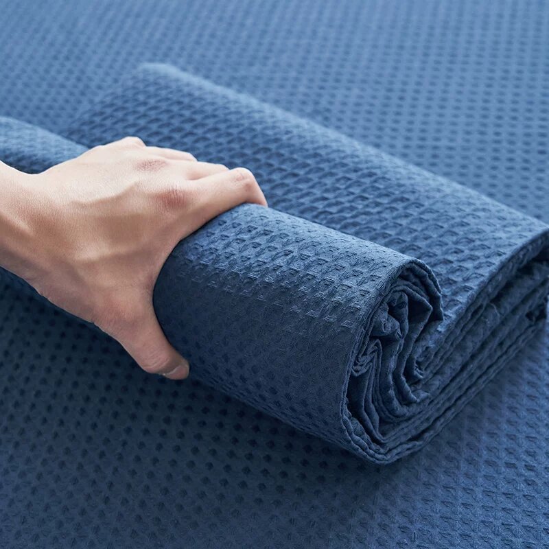 Простыня MUJI из чистого хлопка, цельная, новая модель 2025 года, полностью хлопковая, нескользящая, защитный чехол для