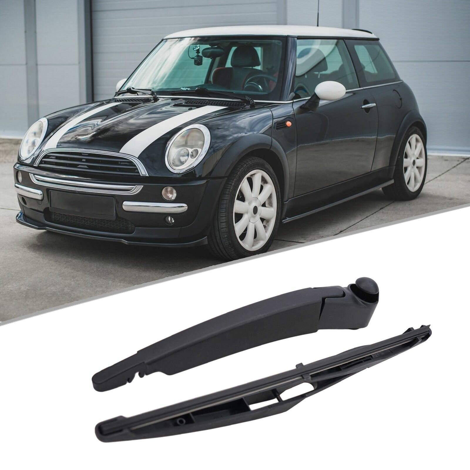Задний дворник и щётка для Mini Cooper R50/R53 S 2001-2006 — заднее стекло, лезвие 270 мм, резинка 240 мм, чёрный