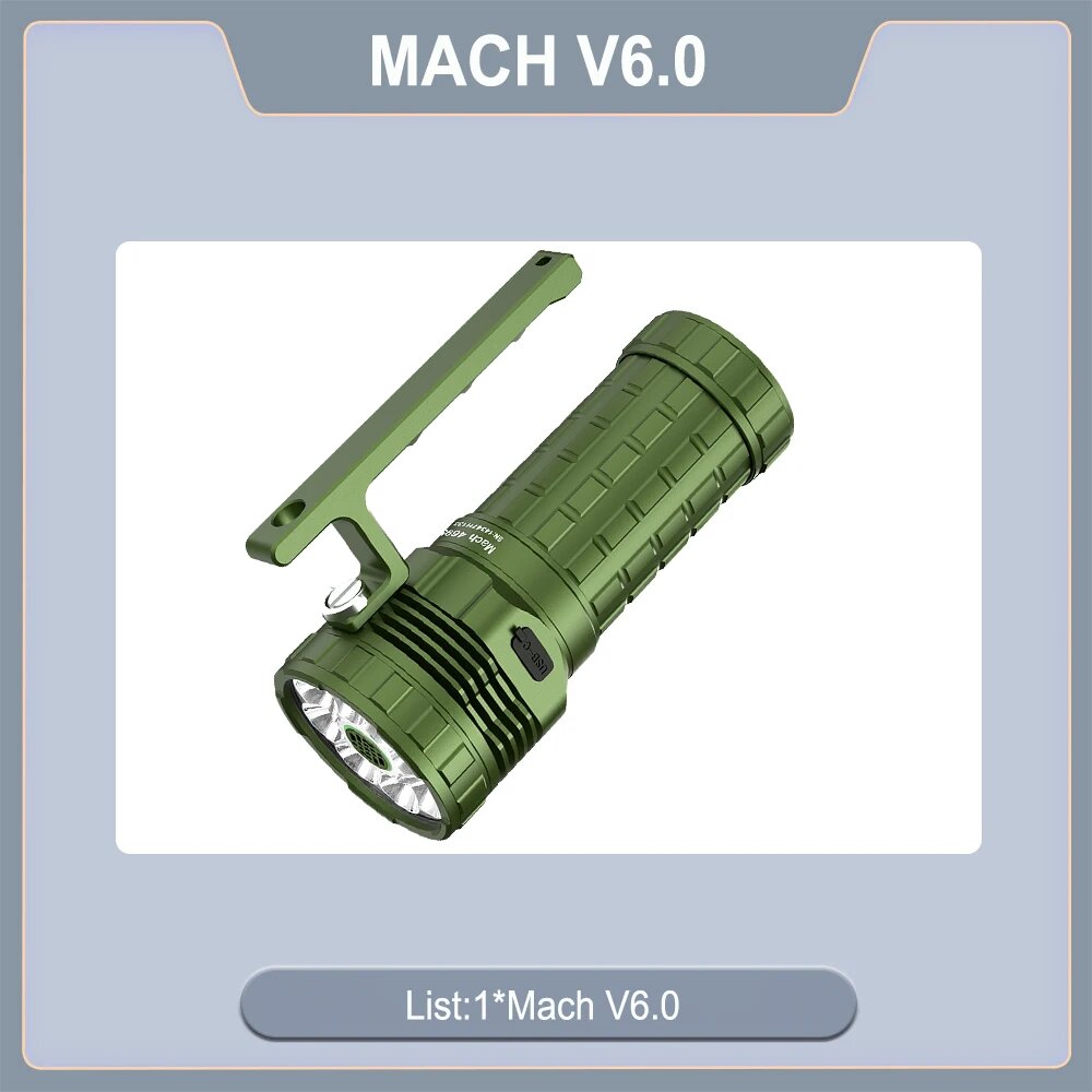 LUMINTOP MACH 6.0 портативный фонарь 30000 люмен алюминиевый