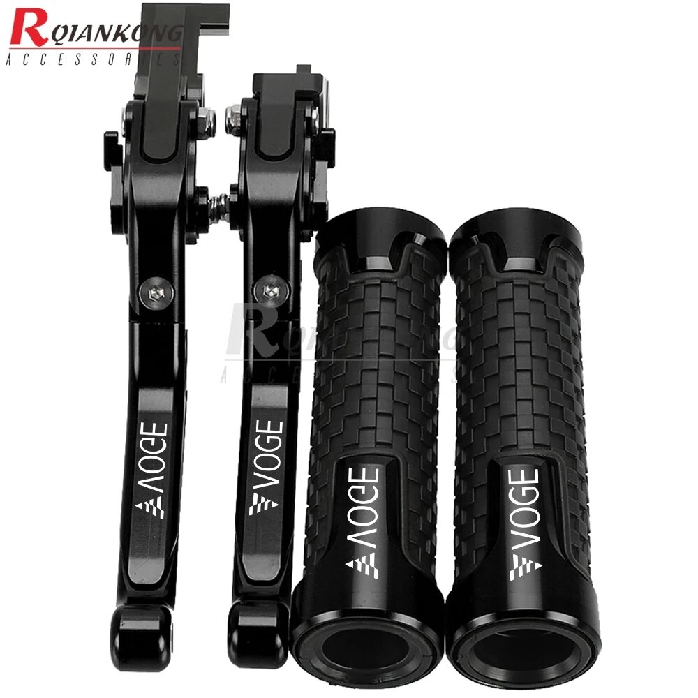 Черные рычаги мотоцикла LONCIN VOGE AC525, 500R, 525R, 500DS, 650
