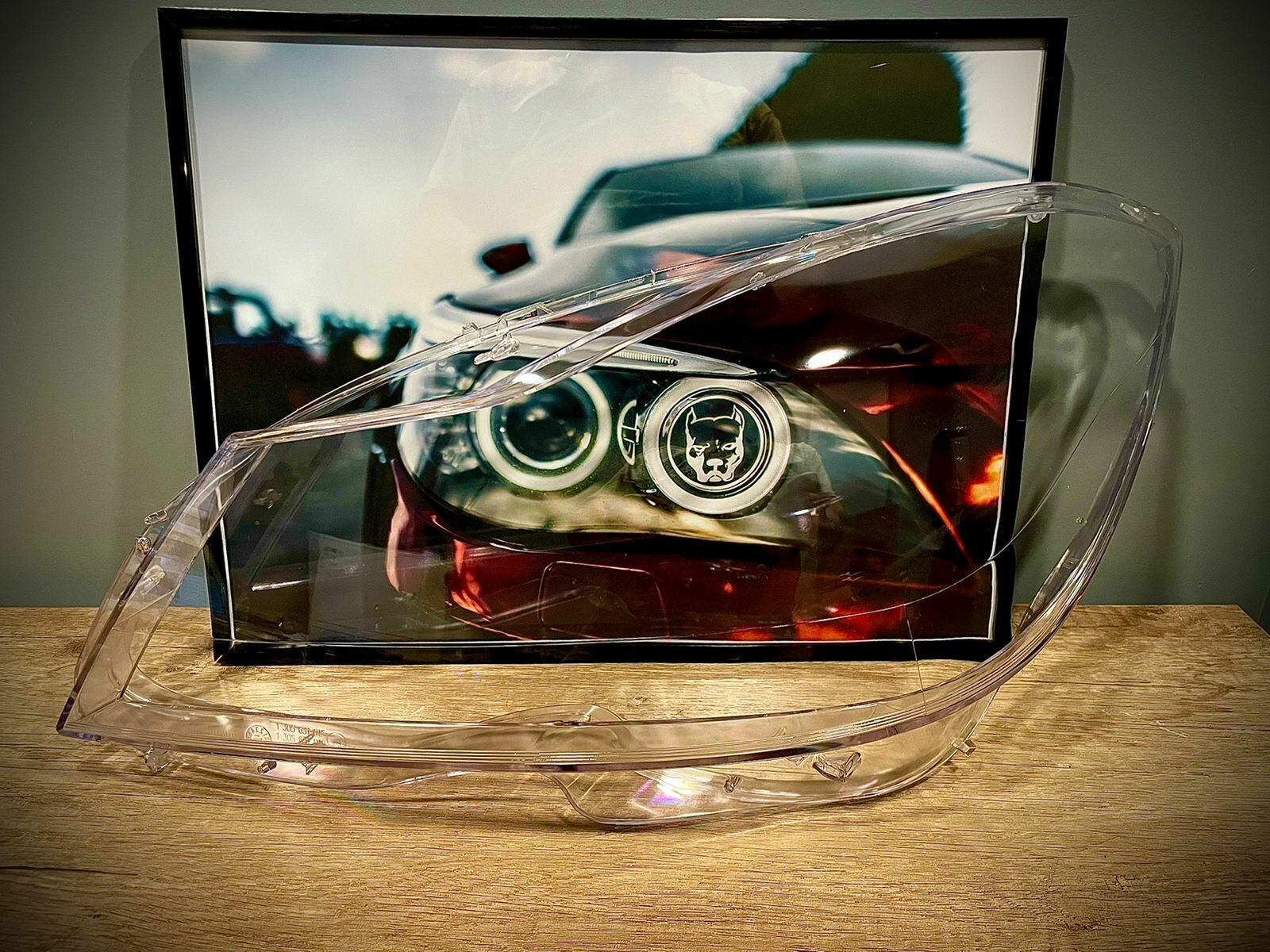 Стекло фары Mercedes C W204 2011-2015 Левое стекло на мерседес 204