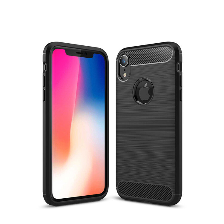 Чехол на IPhone XR / Айфон XR / Айфон хр противоударный (черный)