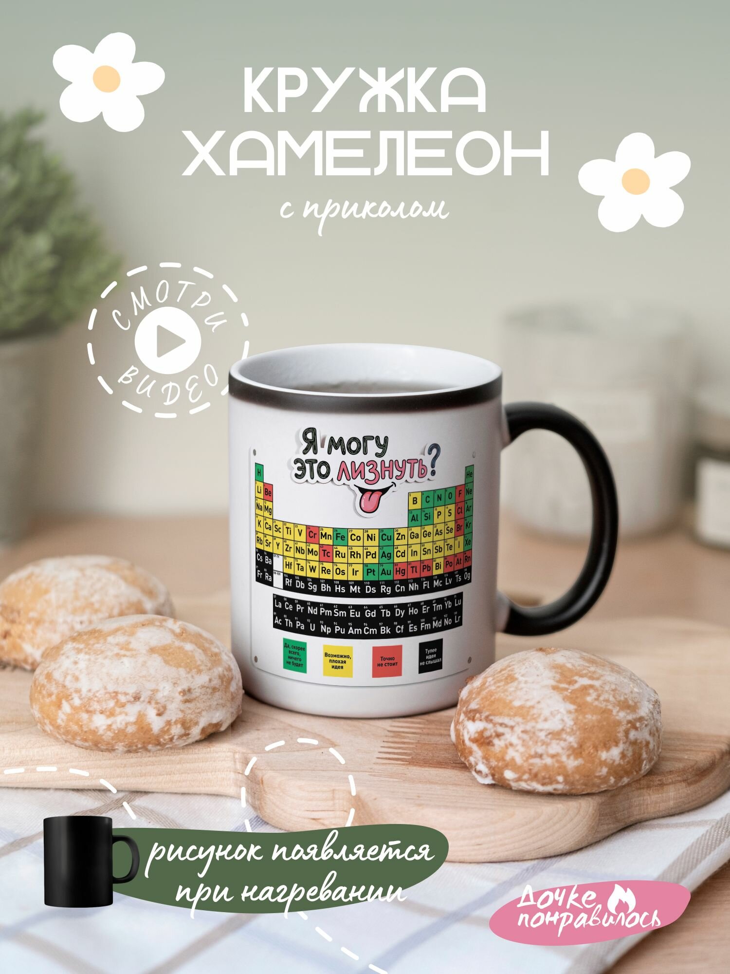 Кружка хамелеон с приколом