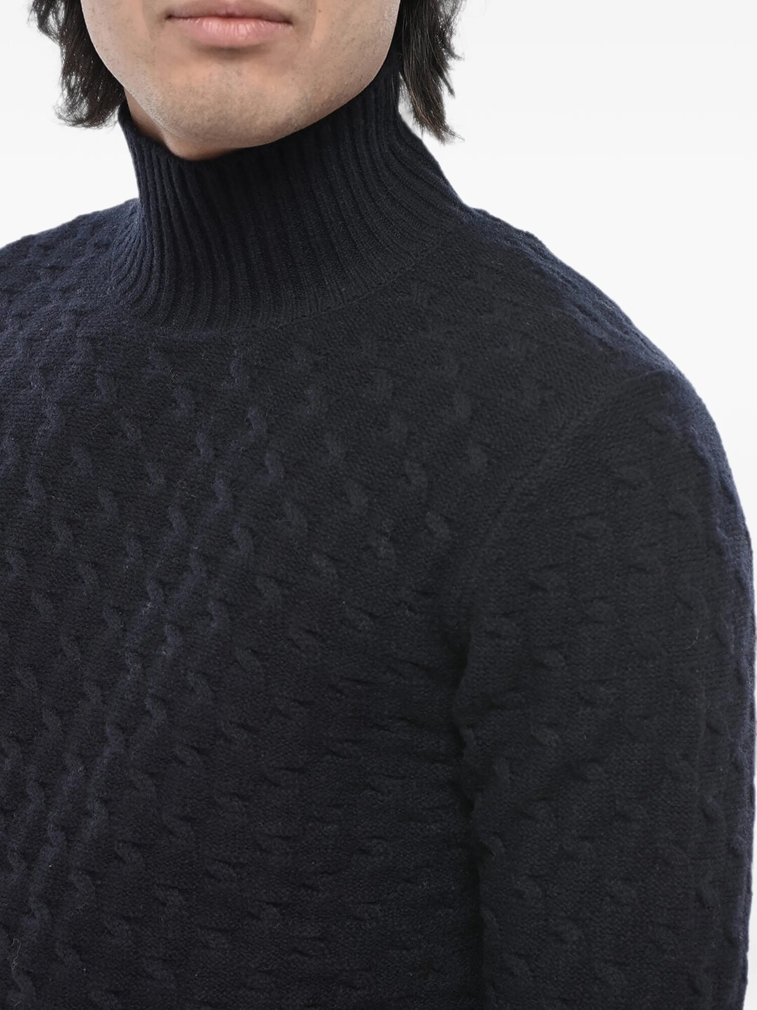 Свитер Paolo Pecora Cable-knit turtleneck sweater, размер 46 — фото 1