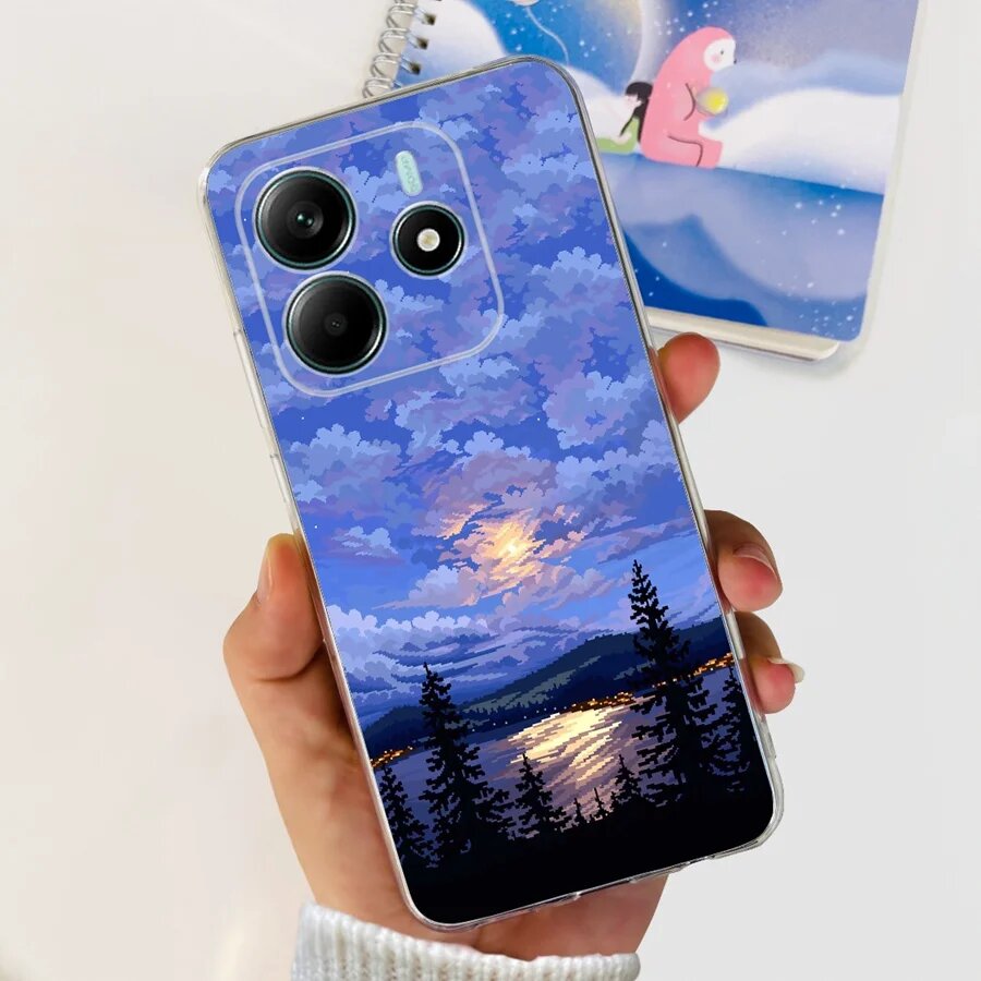 Чехол для телефона Redmi Note 14 14 Pro 5G Global Capa astronaut Style, окрашенный мягкий силиконовый чехол из ТПУ для Redmi Note 14Pro 5G, сумка