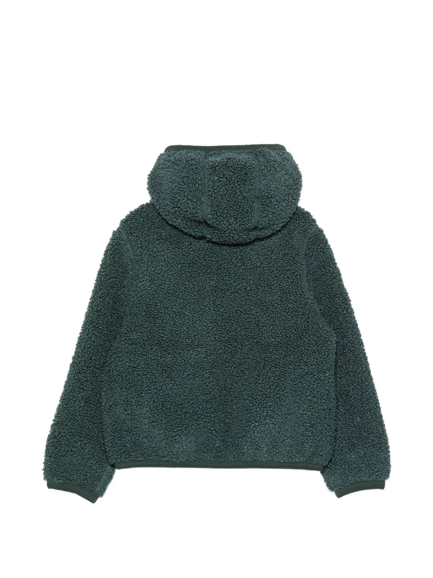 Куртка K-WAY Fleece-texture hooded jacket, размер 12 лет, 8947 зеленый — фото 1