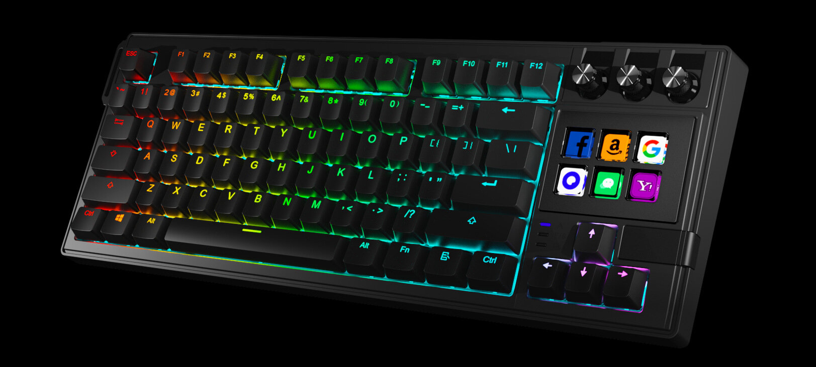 Клавиатура игровая K1 PRO LCD AI с персональными функциями - Черная механическая клавиатура