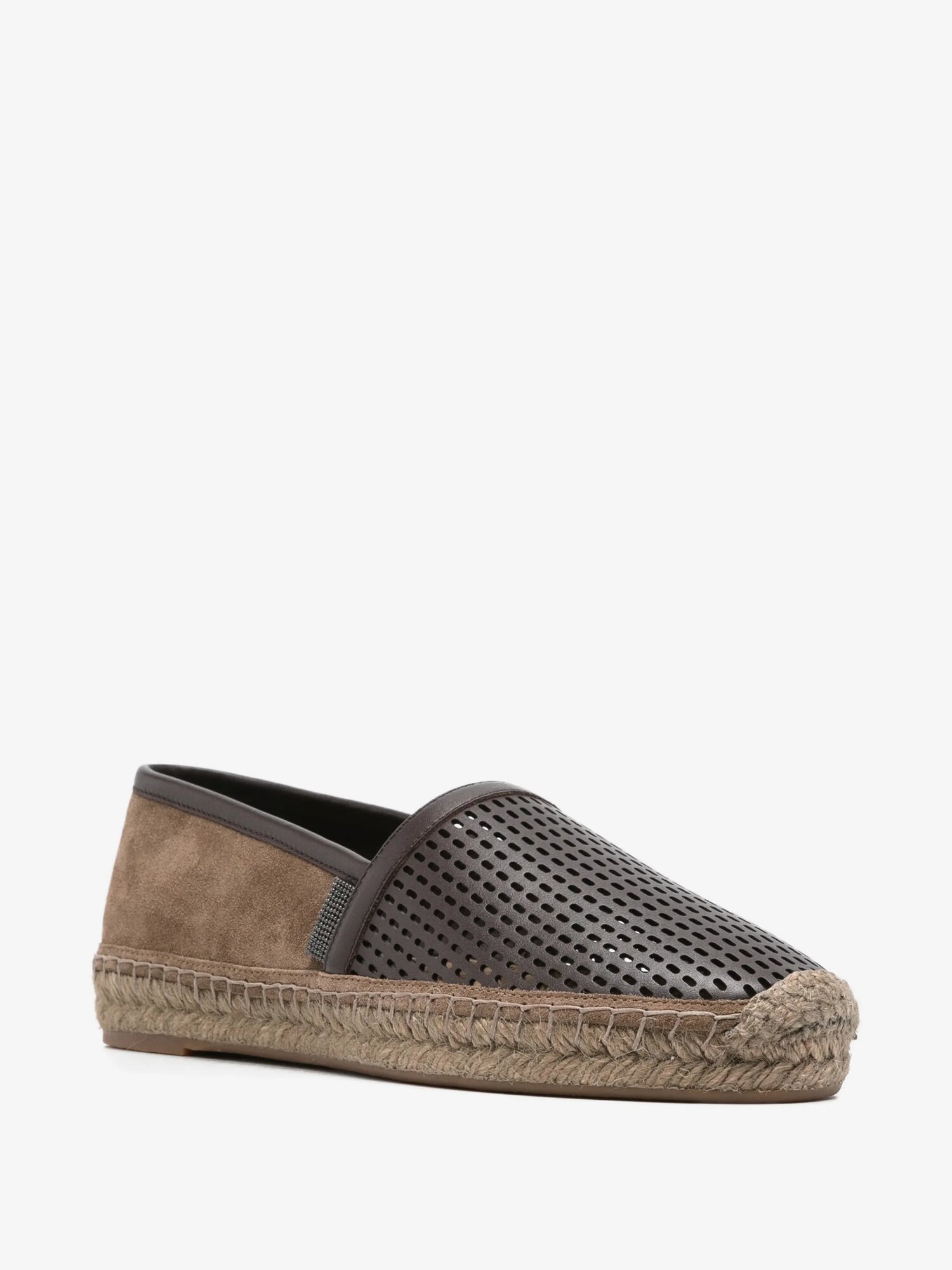 Эспадрильи BRUNELLO CUCINELLI Perforated espadrilles, размер 38 — фото 1