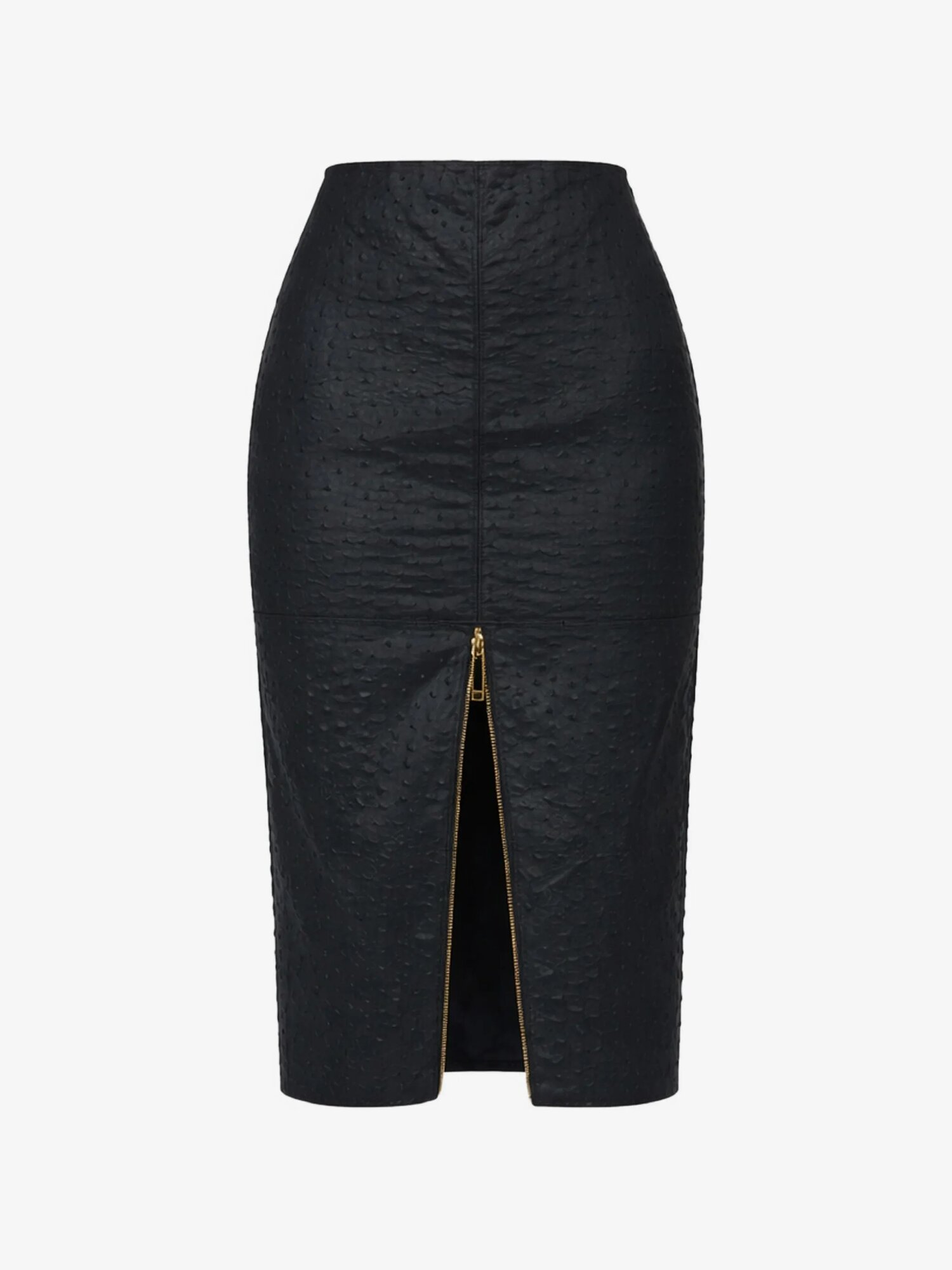Юбка Elisabetta Franchi High-waist ostrich print midi skirt