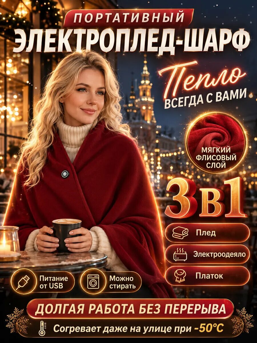 Плед с подогревом usb，Грелка электрическая для тела