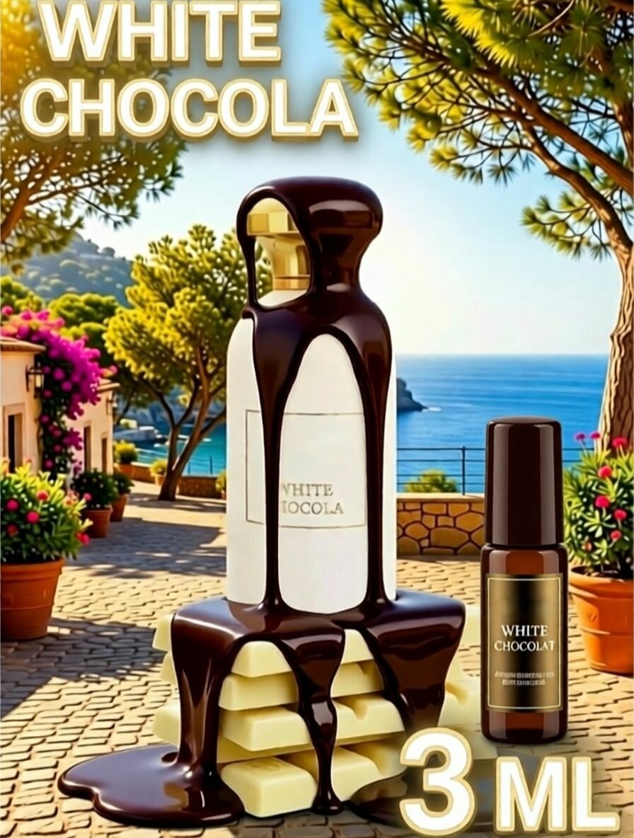 White Chocola (Вайт Чекола) (Белый шоколад), масляные духи унисекс, роллер 3 мл, пробник (Швейцария)