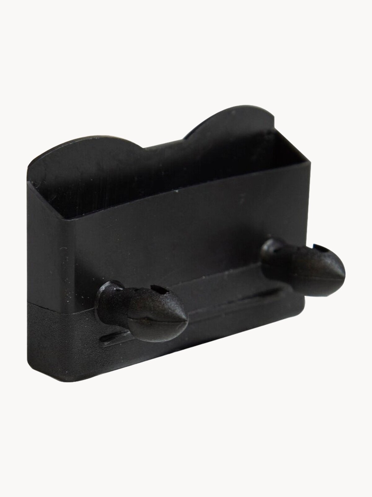 Латодержатель накладной боковой для ламелей шириной 50-53 мм. Цвет черный. Комплект 10 шт.