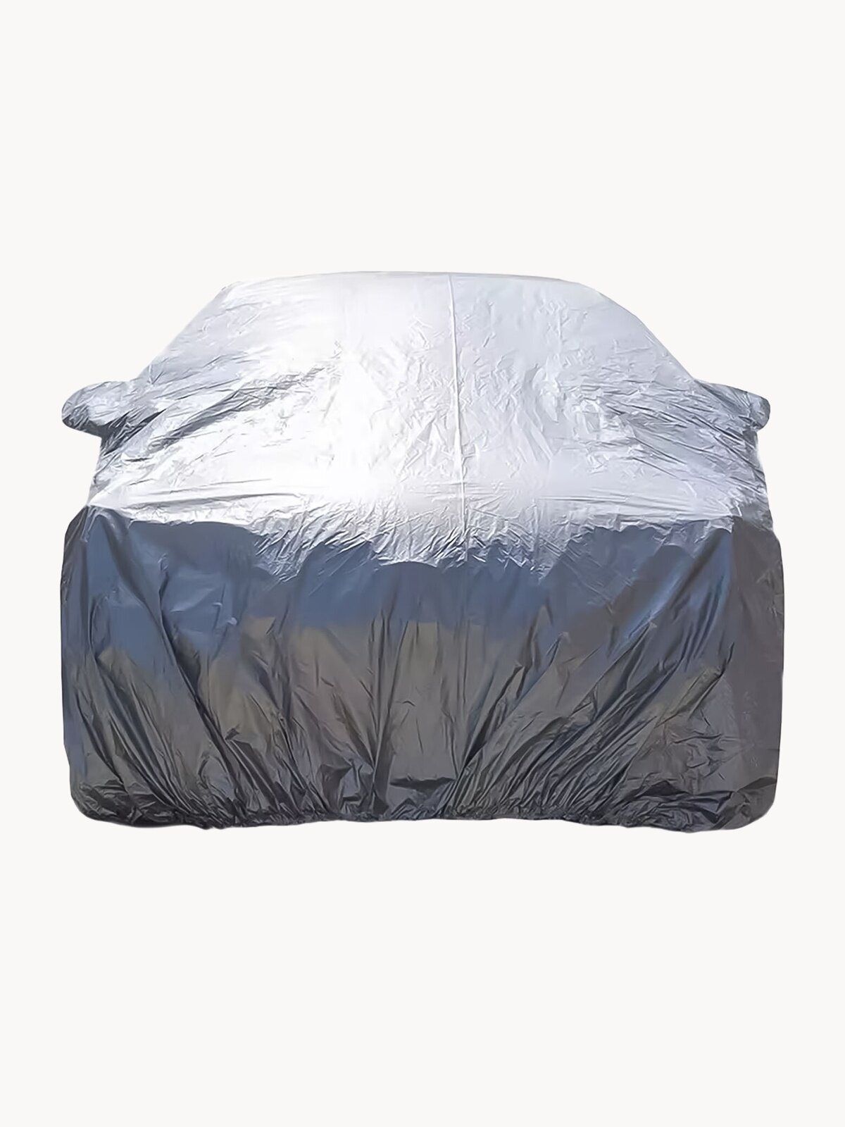 Чехол CarCover XL, лавсан, универсальный, водоотталкивающий, серебристый