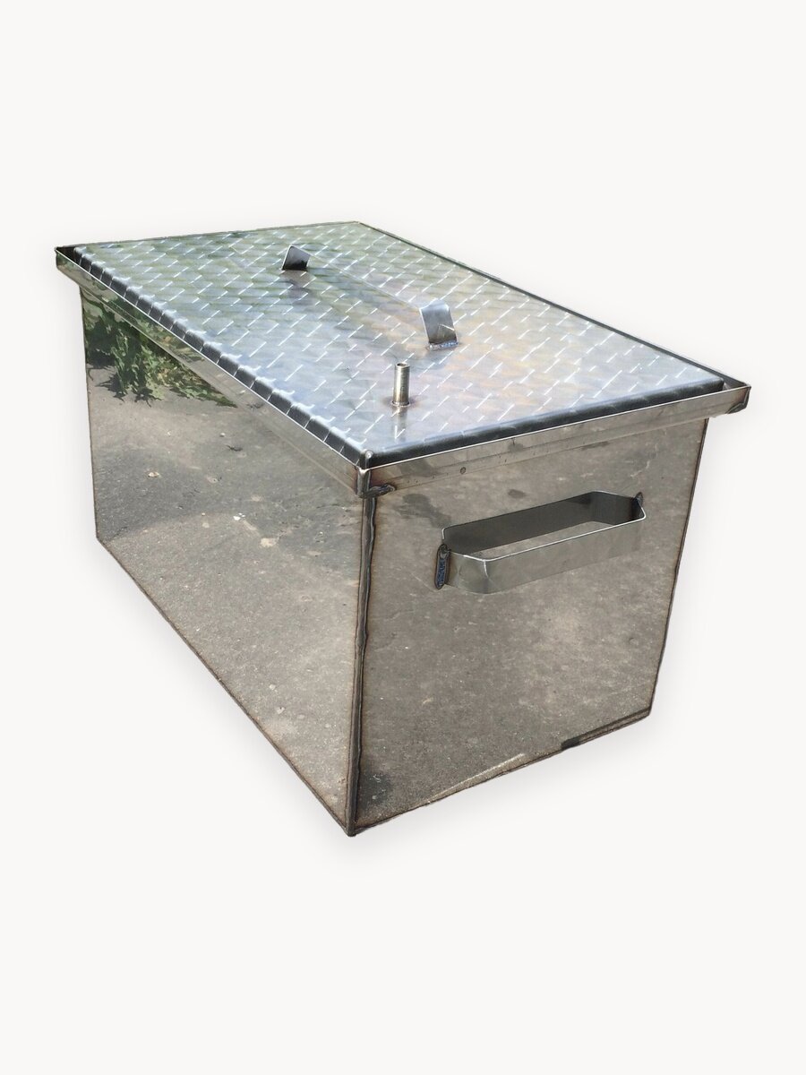 Коптильня горячего копчения из нержавеющей стали 1,5 мм