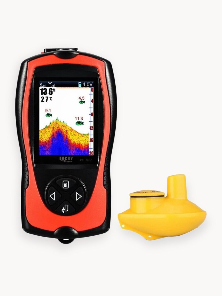 Эхолот для рыбалки беспроводной Lucky FF1108-1CW