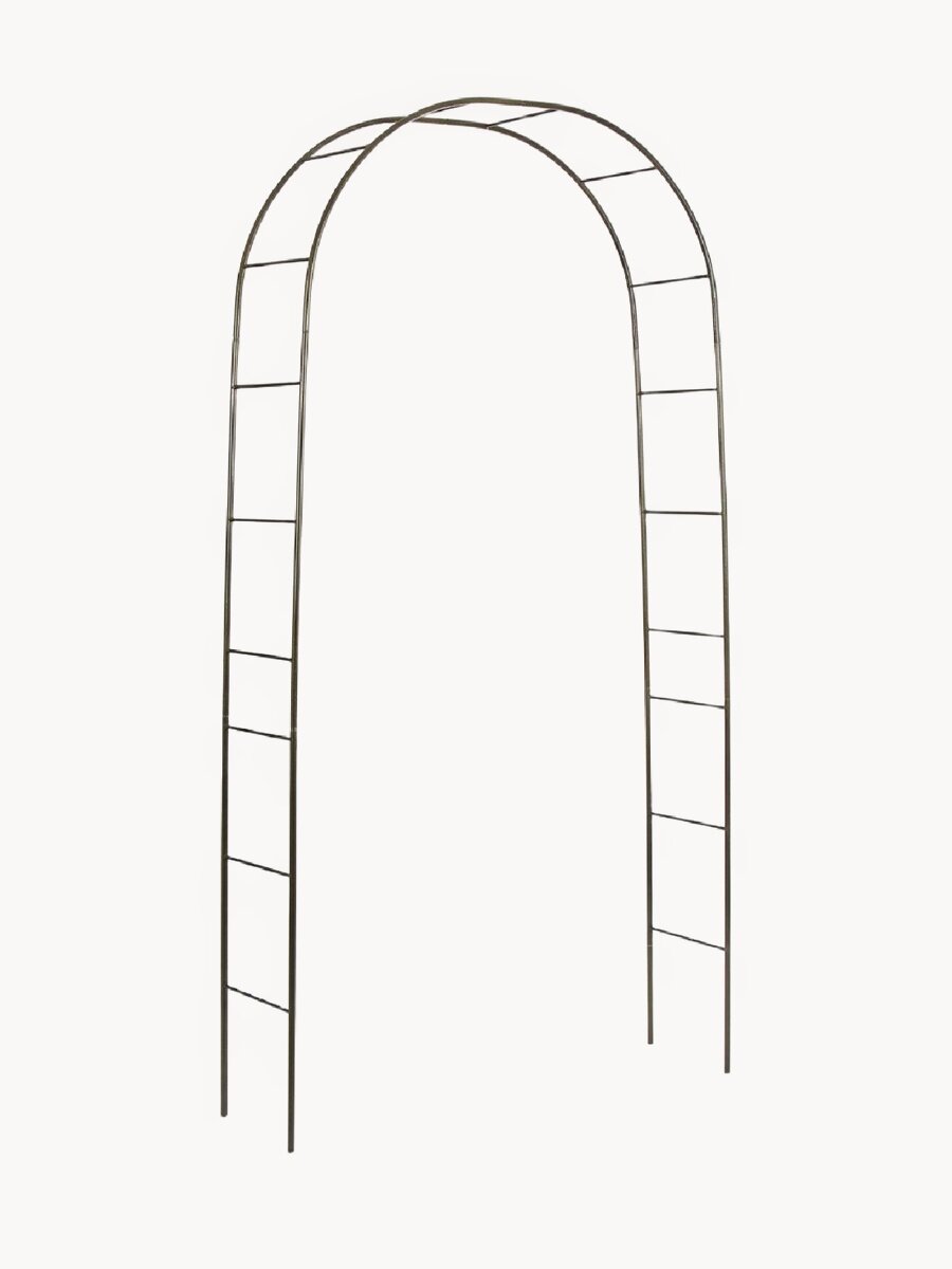 Арка садовая 240 × 125 × 36.5 см, для вьющихся растений, металлическая, бронзовая