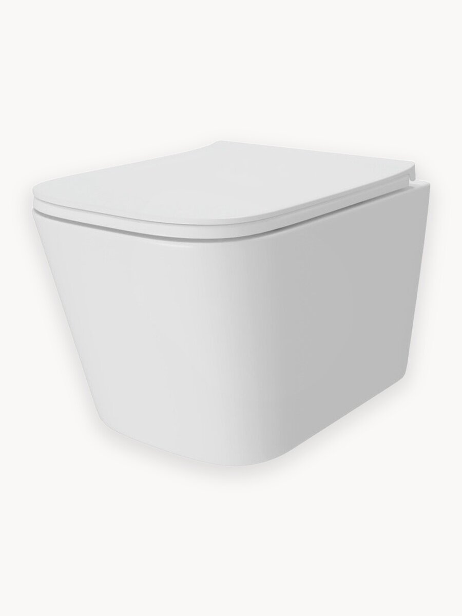 Унитаз подвесной торнадо безободковый с быстросъемным сиденьем микролифт Teymi Helmi Pro Vortex T40310