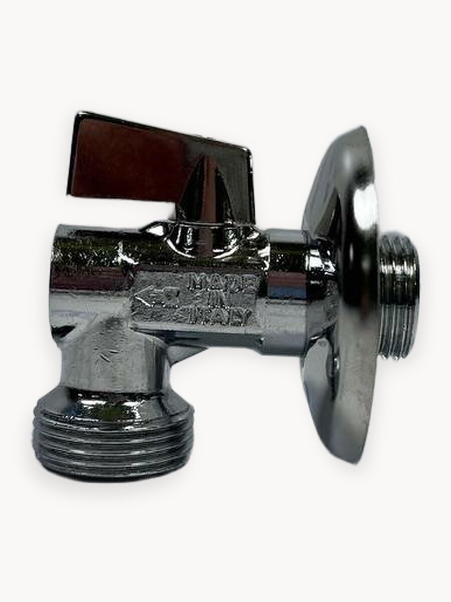 Кран шаровый ITAP угловой НН 1/2"х3/4" 706 приборный, с розеткой для стиральной машины