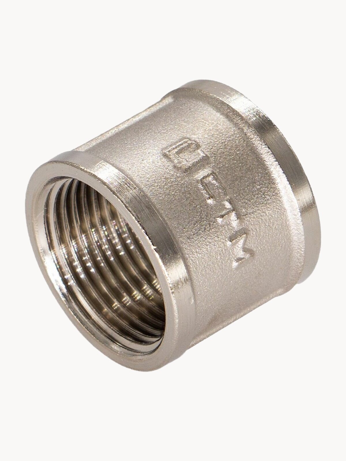 Муфта 1/2" соединительная для трубы внутренняя резьба CTM латунь, CRSF0012