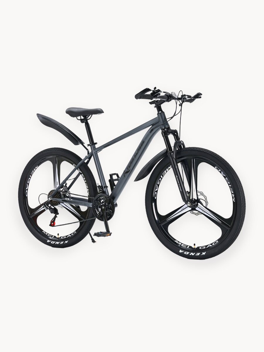 Велосипед Team Klasse MB-2-C, городской, 21 скоростей, диаметр колес 27.5", рама 17", темно-серый