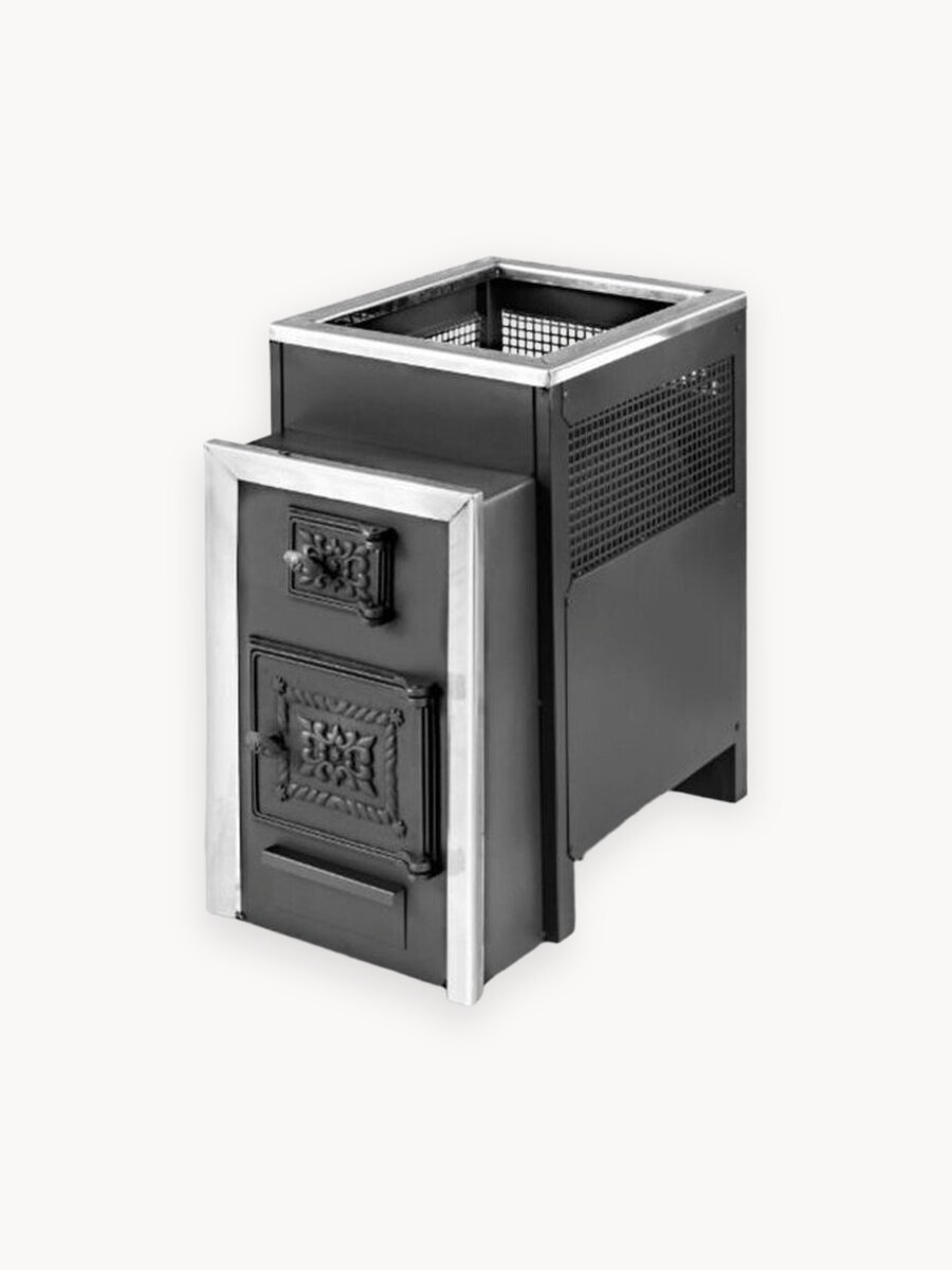 Радуга печь для бани ПБ-21Б (под навесной бак 45л) сталь 8мм, банная печь